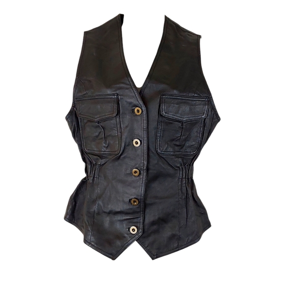 via max | Jackets & Coats | Via Max Leather Biker Vest Jacket | Poshmark